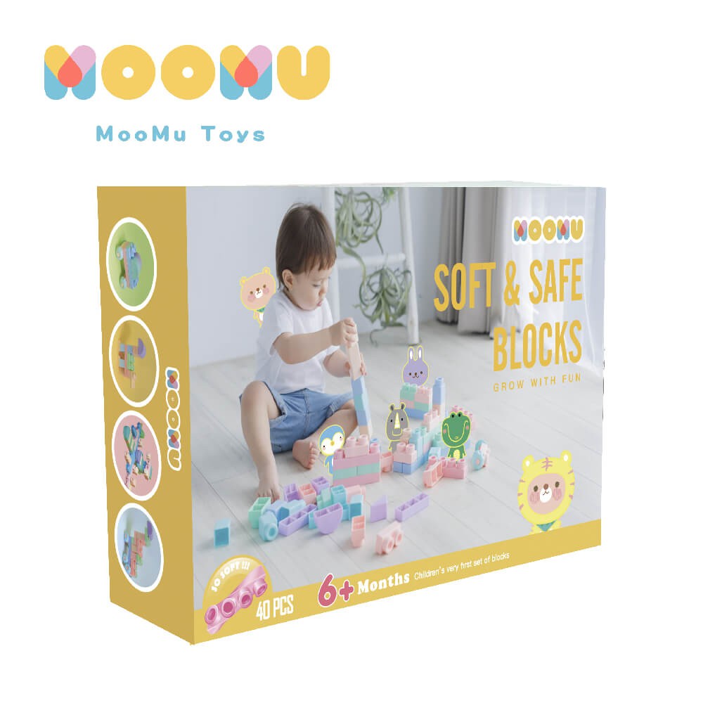 Moomu Soft and Safe Blocks (40pcs) | Shopee Philippines