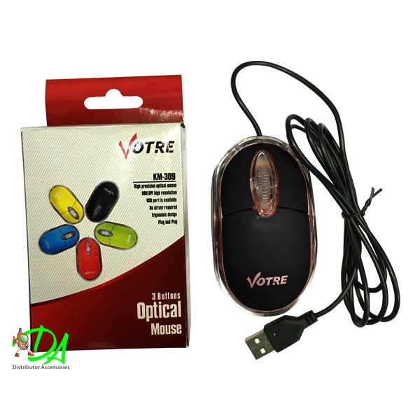 Usb Votre Km-309 mouse / universal mouse / Cable mouse | Shopee Philippines