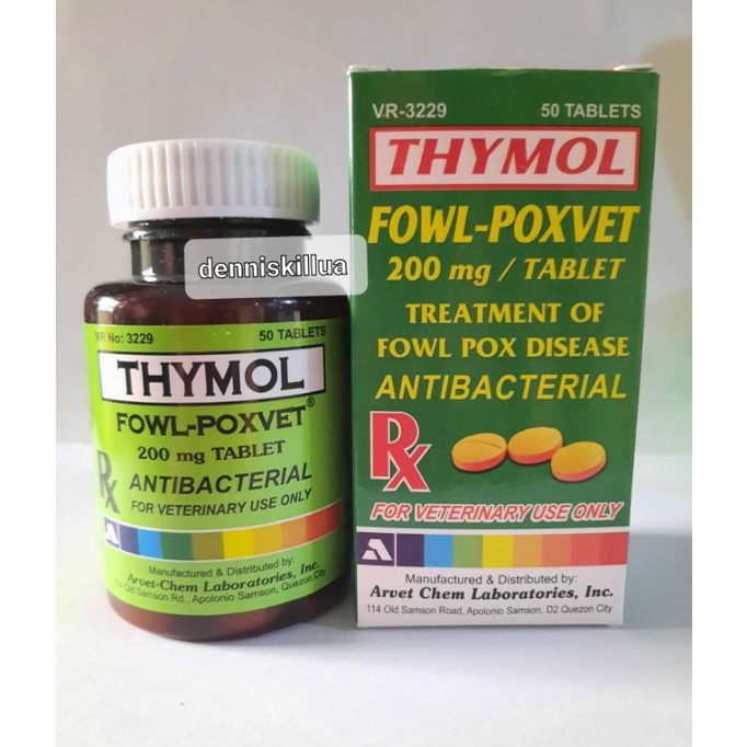THYMOL 50 TABLETS IN 1 BOTTLE | Shopee Philippines