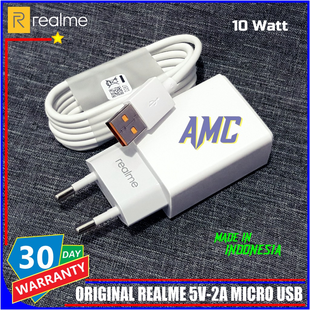 Realme 5 5i Realme 5s Charger 100% ORIGINAL Micro USB | Shopee Philippines