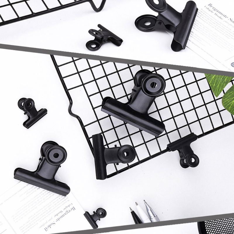 5Pcs Letter Clips Stainless Steel Black Metal Paper File Binder Clips ...