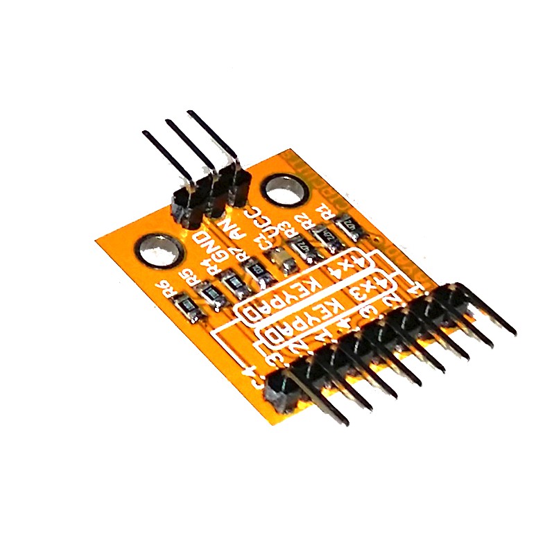 Kimat One Wire Keypad Module For Arduino Using Analog Input Adc 9865