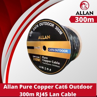 Allan UTP CAT6 CABLE OUTDOOR PURE COPPER NETWORK CABLE LAN CABLE ...