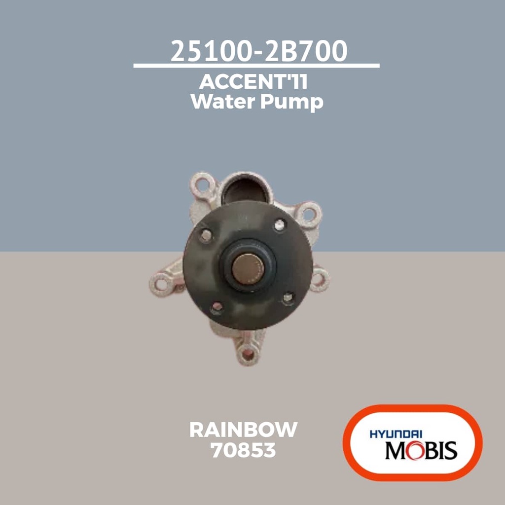 Water Pump for HYUNDAI Accent'11 [Mobis Original] Part #;25100-2B700 ...