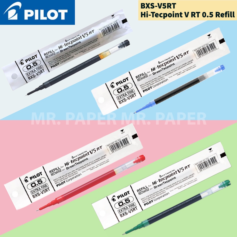 Pilot Hi-Tecpoint V RT Refill | 0.5mm 0.7mm 1.0mm | BXS-V5RT BXS-V7RT ...