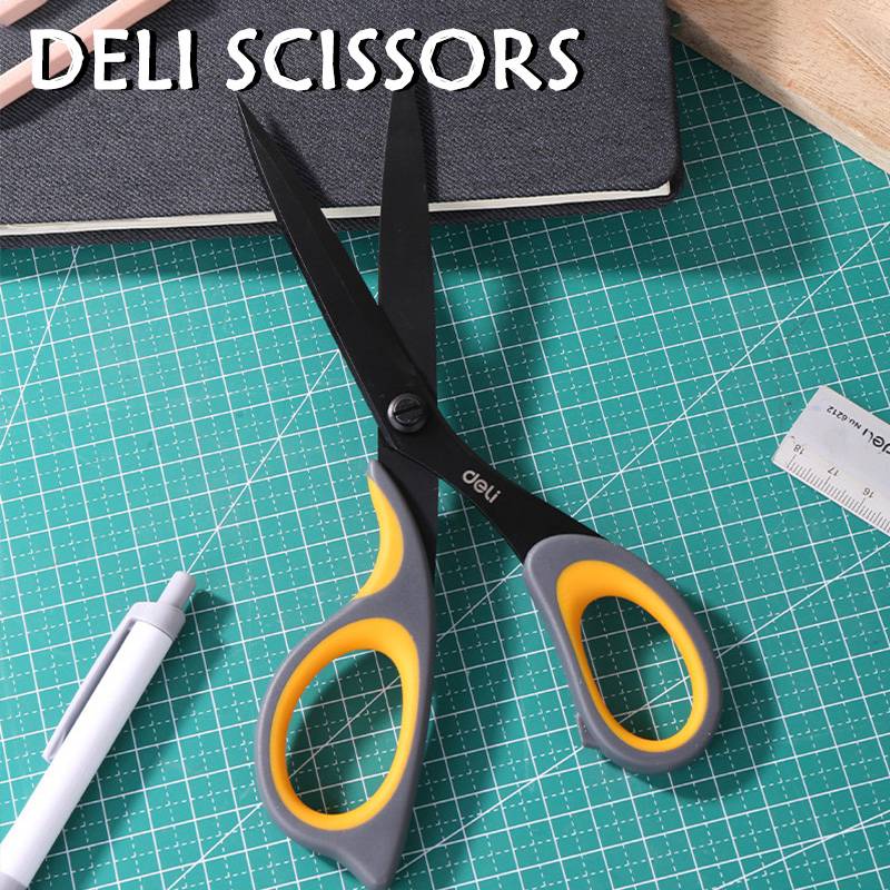 DELI Scissors Teflon Coated Scissors ASS Scissors Office/Student Art ...