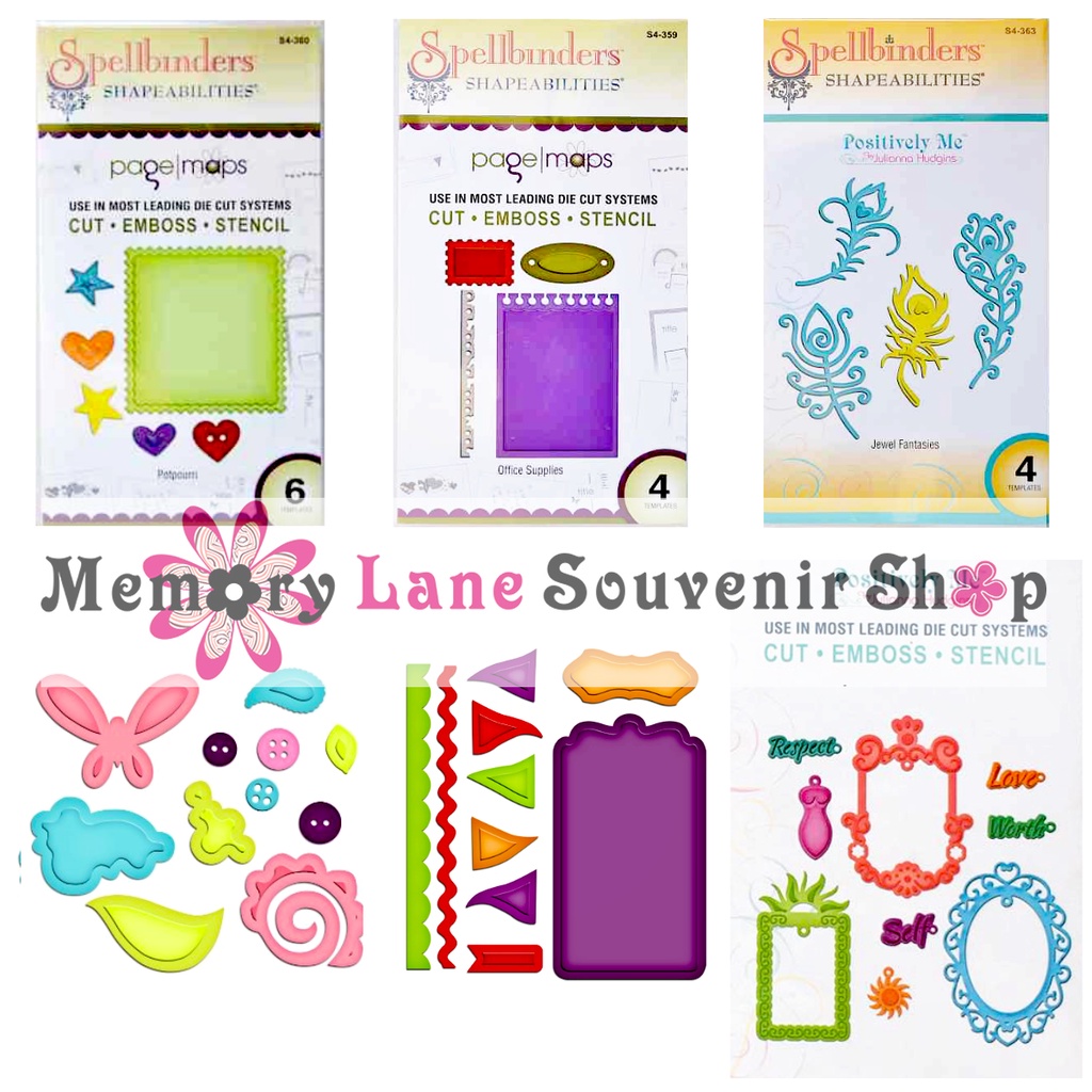 Spellbinders Shapeabilities Page Maps Dies Sets | Shopee Philippines