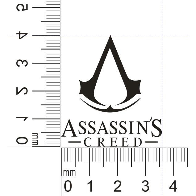 New Metal Sticker-Assassin's Creed Assassin's Creed Logo LOGO Logo ...