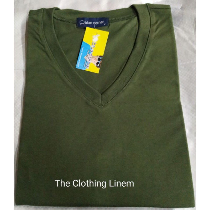 Blue Corner V-NECK Fatigue (Army Green) | Shopee Philippines