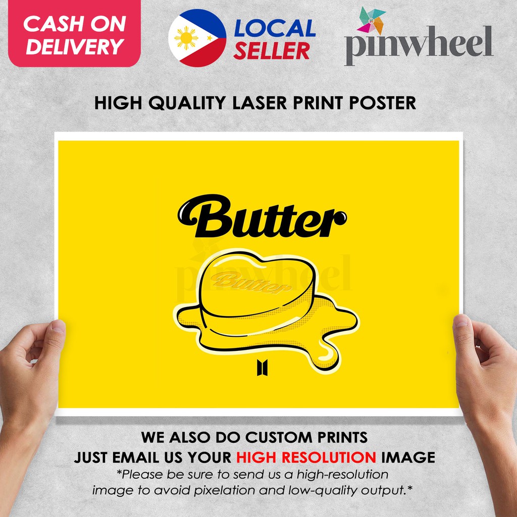 COD 19"x 13" BTS BUTTER POSTER LASER PRINTED | Shopee Philippines