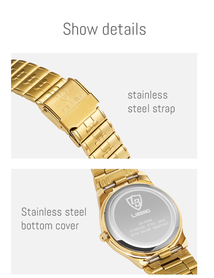 LIEBIG Men's and Women's Quartz Watch New Fashion Advanced Movement ...