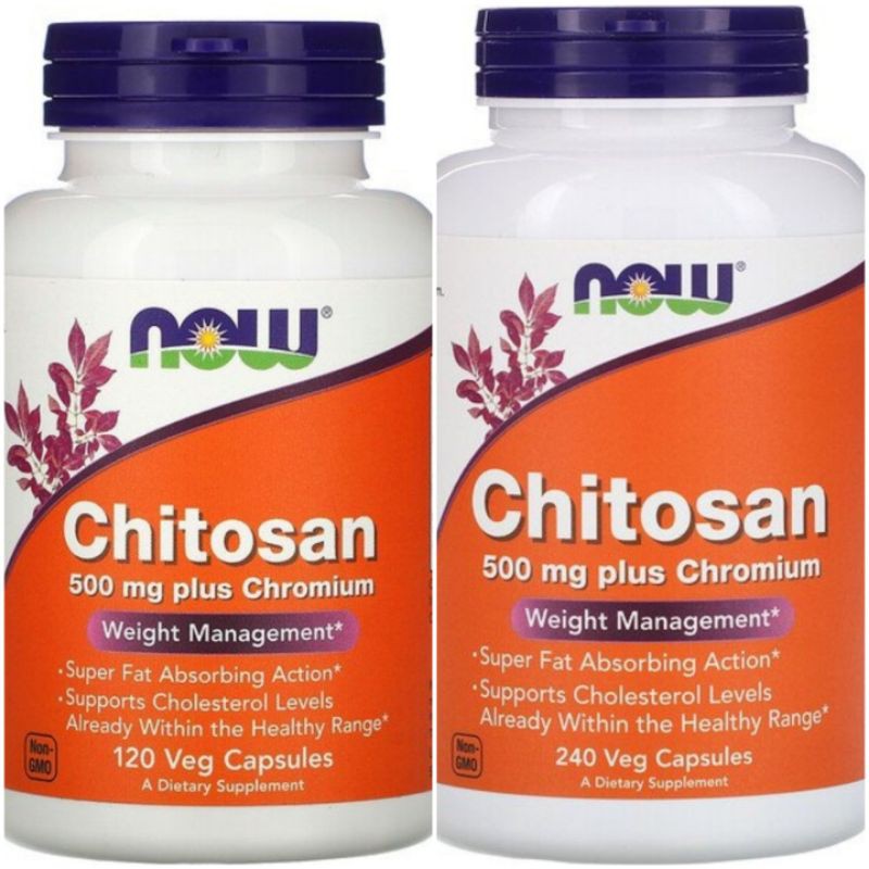 Now Chitosan plus Chromium 500mg - 120 or 240 Veg Caps | Shopee Philippines