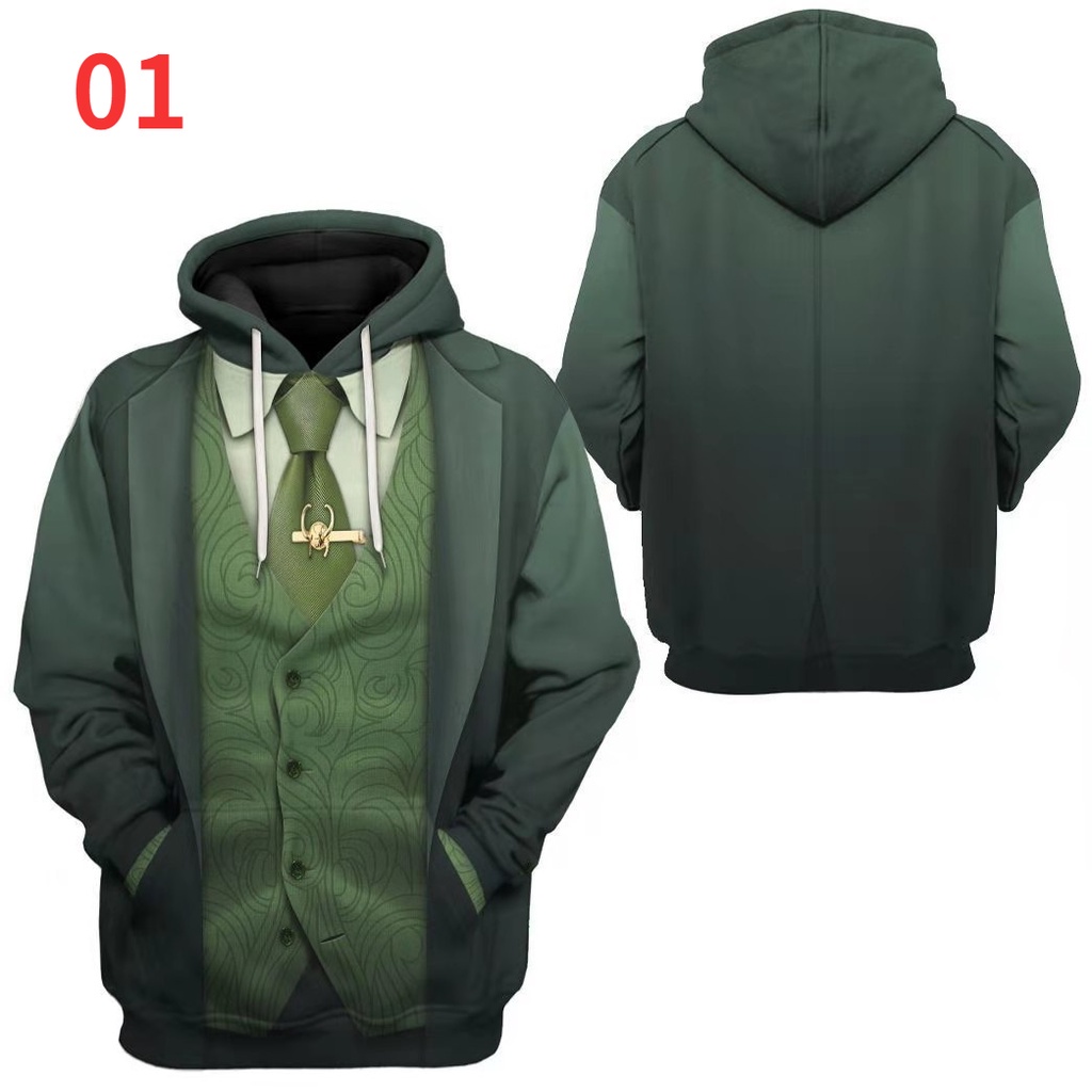 Loki Hoodie Superhero Sweater 3D Print Jacket unisex Outerwear | Shopee ...
