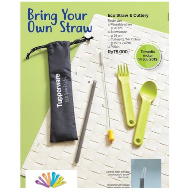 Tupperware Eco Straw & Cutlery (Pre-Order) | Shopee Philippines