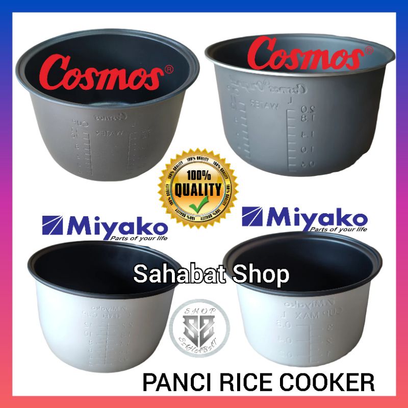 Complete 1,8 LITER MIYAKO RICE COOKER TEFLON POT | Shopee Philippines