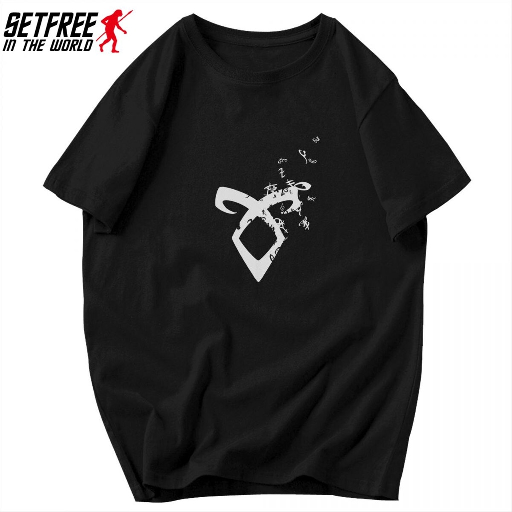 Shadowhunters Rune Tshirt Streetwear Oversized Cotton Custom T-Shirts ...