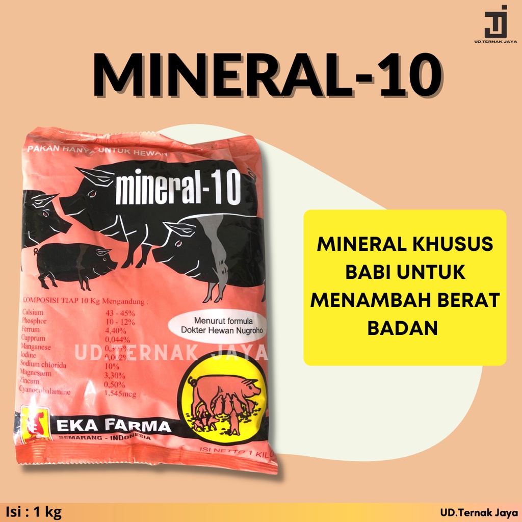 10 Minerals For Livestock 1kg - A Mixture Of Pig Feed Minerals ...