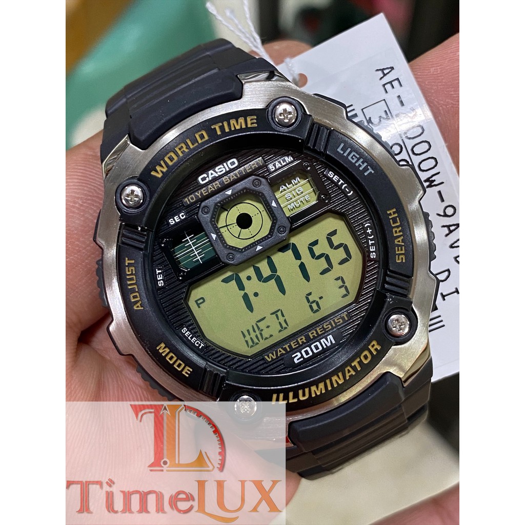 CASIO MEN'S RUBBER AE 2000W 9A | Shopee Philippines