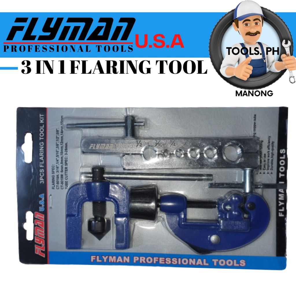 Flyman Tools Flyman 3 In 1 Flaring Tool Original Flyman 3-28Mm Tube ...