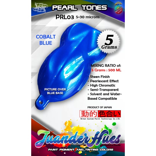 5Grams Cobalt Blue Dynamic Pearl Effect Mica Pigment Powder for Paint ...