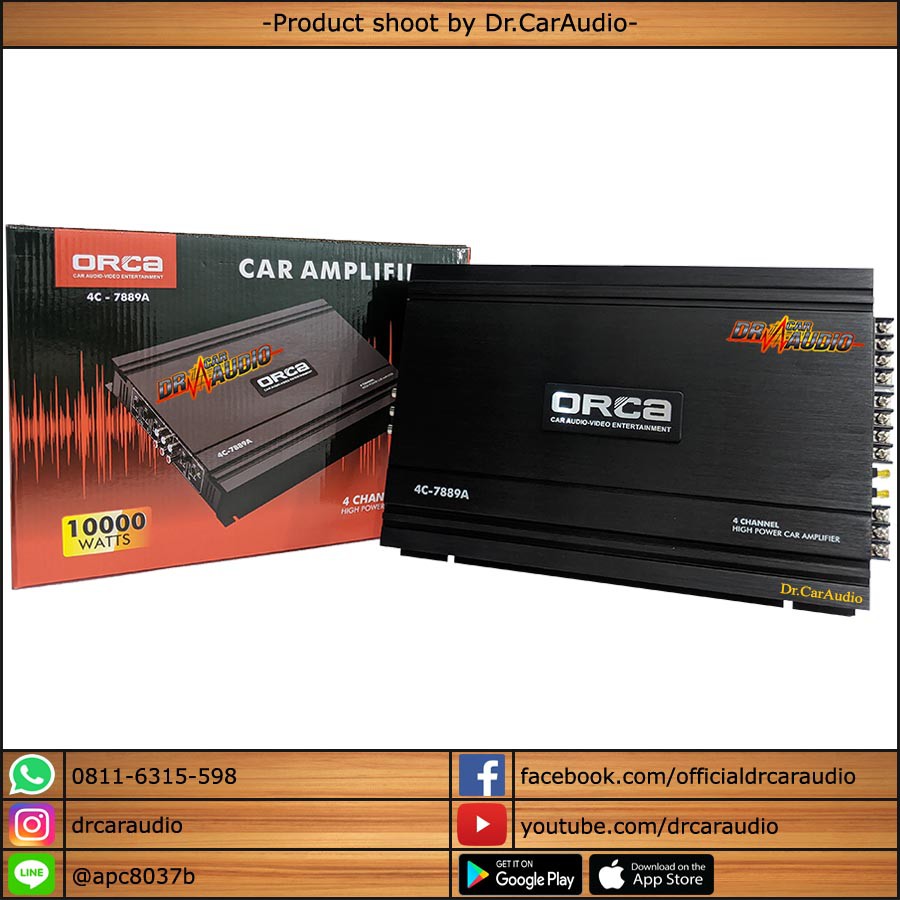 Orca 4c Car Power Amplifier - @ 7889a 4 Channel Amplifier | Shopee ...