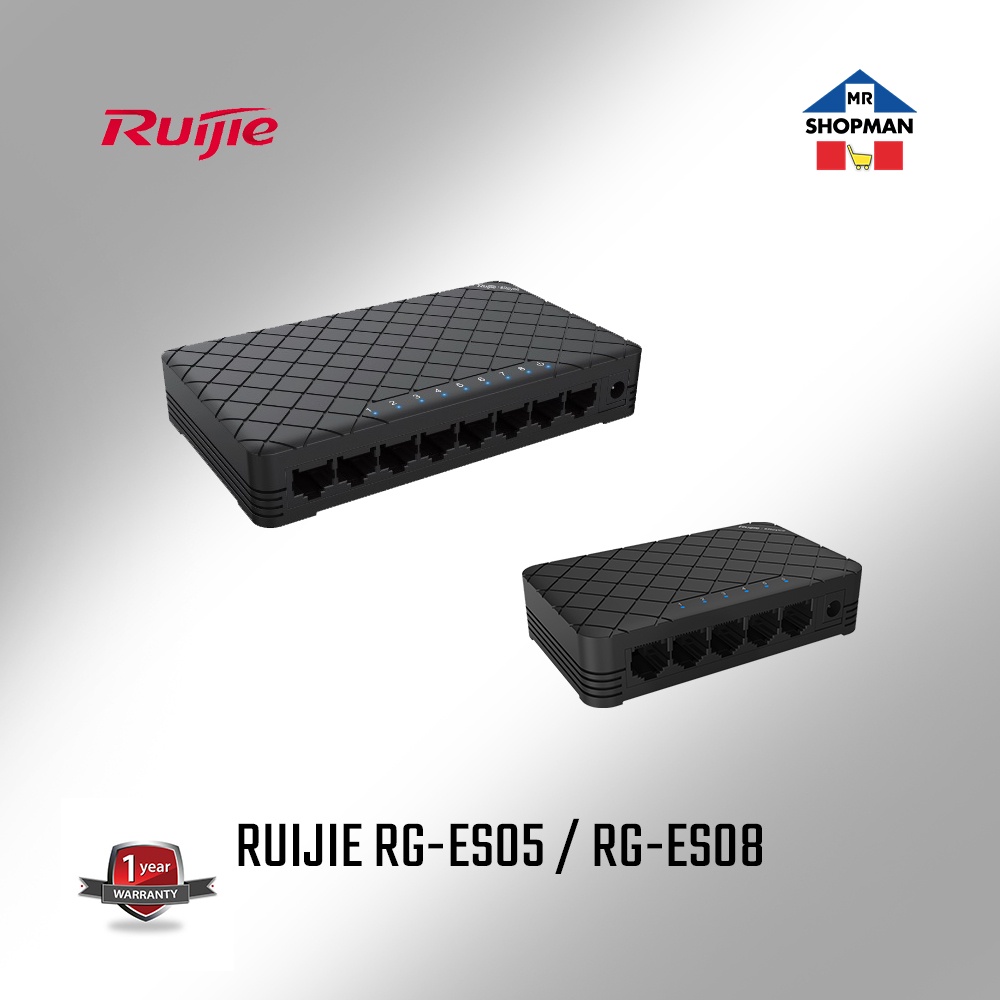 Ruijie RG ES05 | RG ES08 10/100Mbps 5 port / 8 port Unmanaged Plastic ...