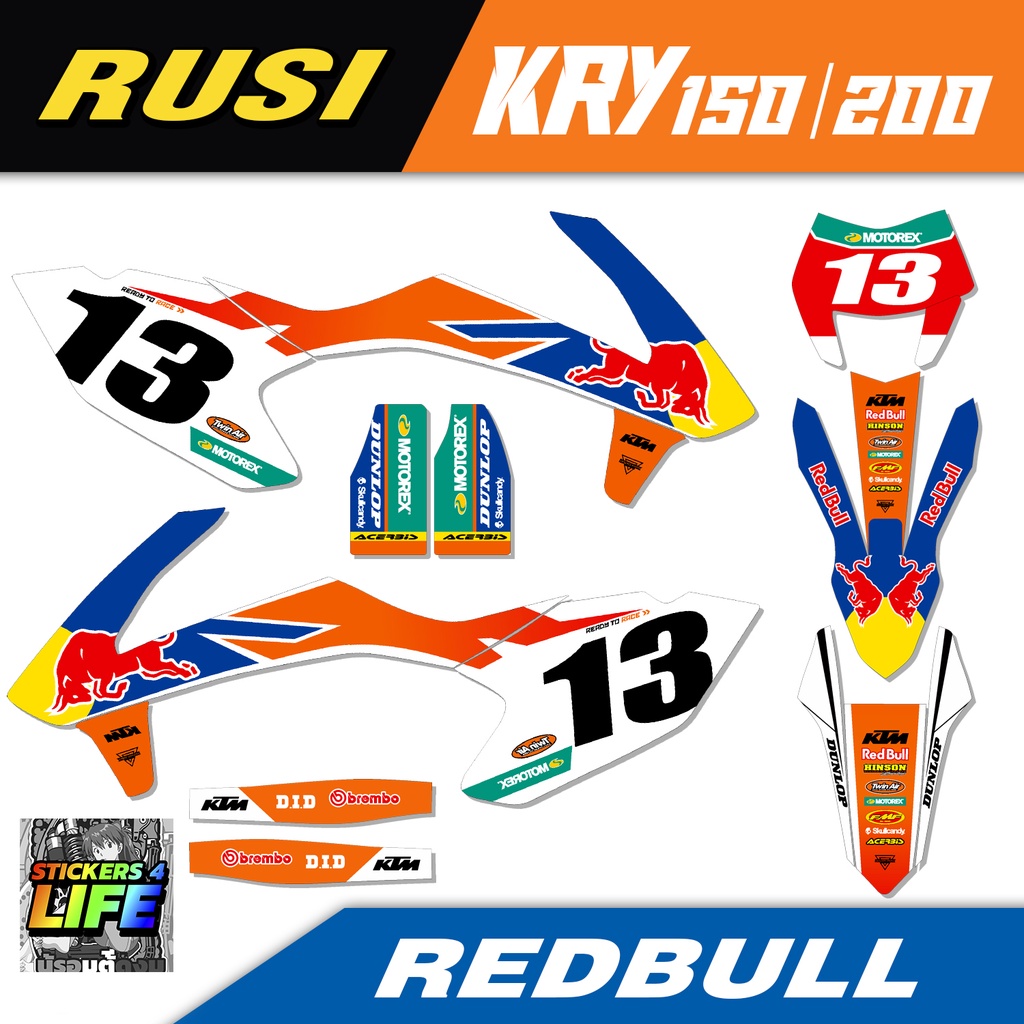 RUSI KRY 150/200 (2019-2023 model) Full Decals Sticker Body | Shopee ...