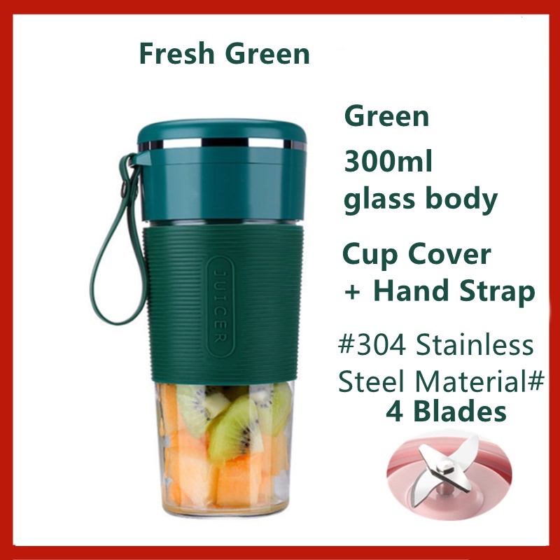 Portable Juicer Blender Tumbler Heavy Duty Fruit Presser Shake Electric ...