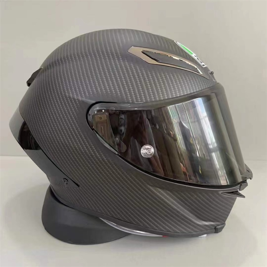 Pista GP RR Matte Black Helmet Carbon Fiber stripes Motorcycle Full ...