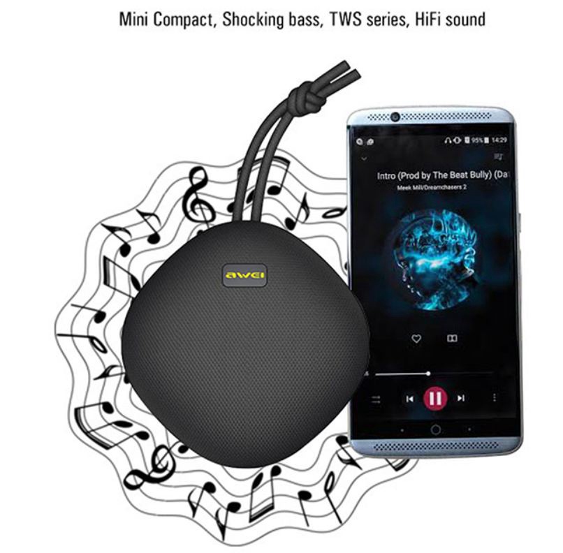 Awei Y336 Tws Ipx7 Waterproof Bluetooth Mini Wireless Speaker | Shopee Philippines