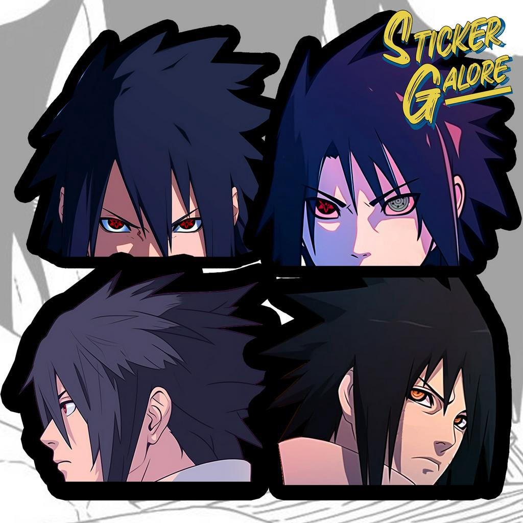 SASUKE PEEKER STICKERS | NARUTO WATERPROOF STICKERS | VINYL LAMINATED ...