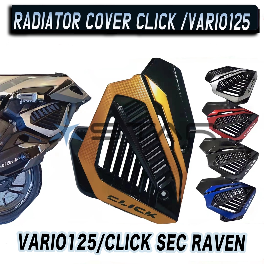 SKY RADIATOR COVER For VARIO 125/HONDA CLICK SEC RAVEN | Shopee Philippines