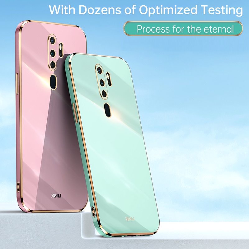 Luxury Plating Case For Oppo A5 A9 2020 A53 A3s A5s A7 A8 A12e A15s A31