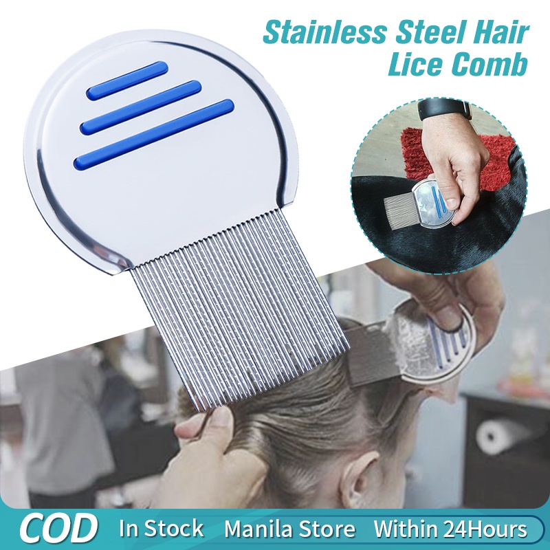 Lice Comb Stainless Steel Professional Hair Lice Treatment Comb ...