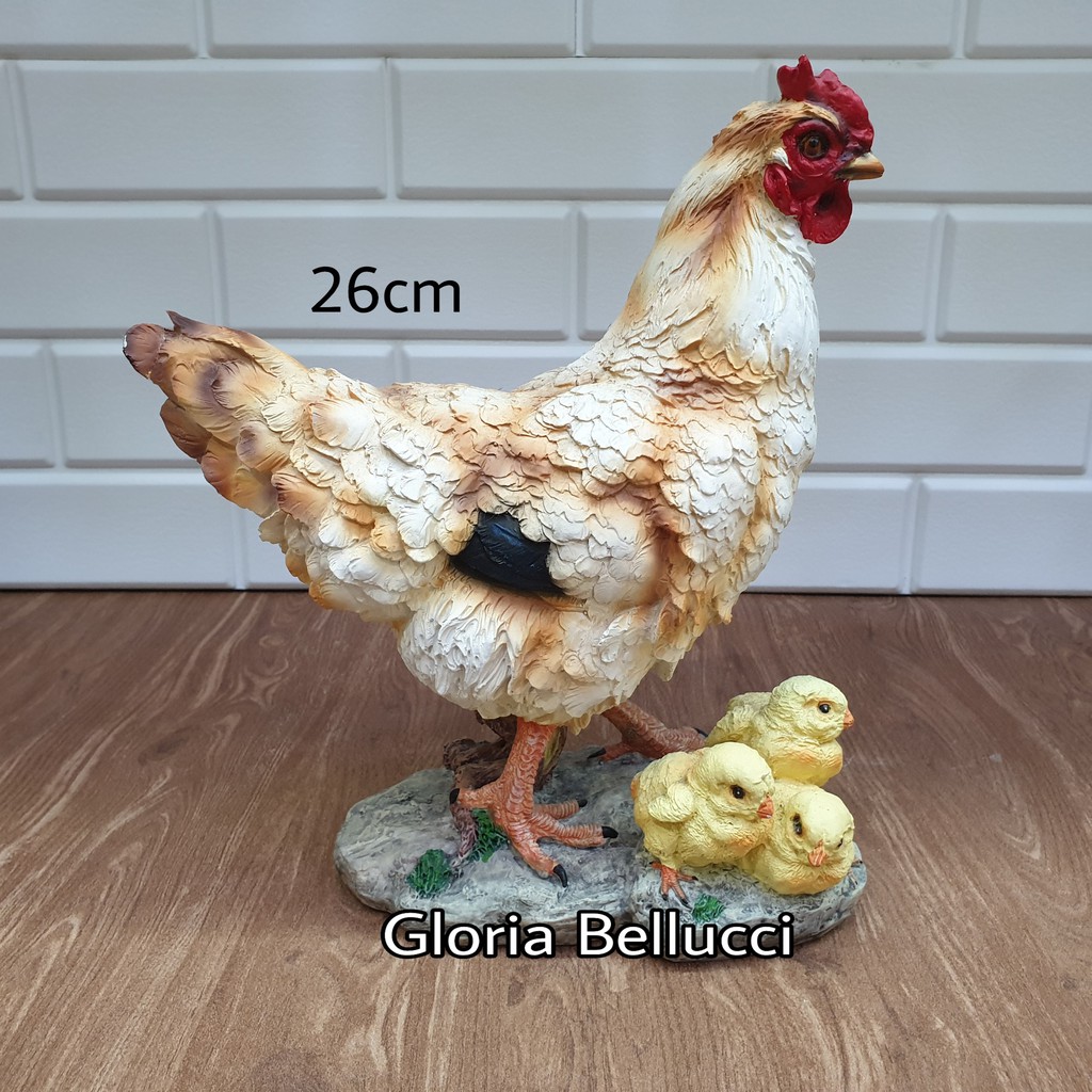 Miniature chicken display statue for a child | Shopee Philippines