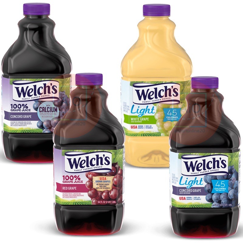 Welch’s 100% Grape Juice, Light Juice 1.89L | Shopee Philippines