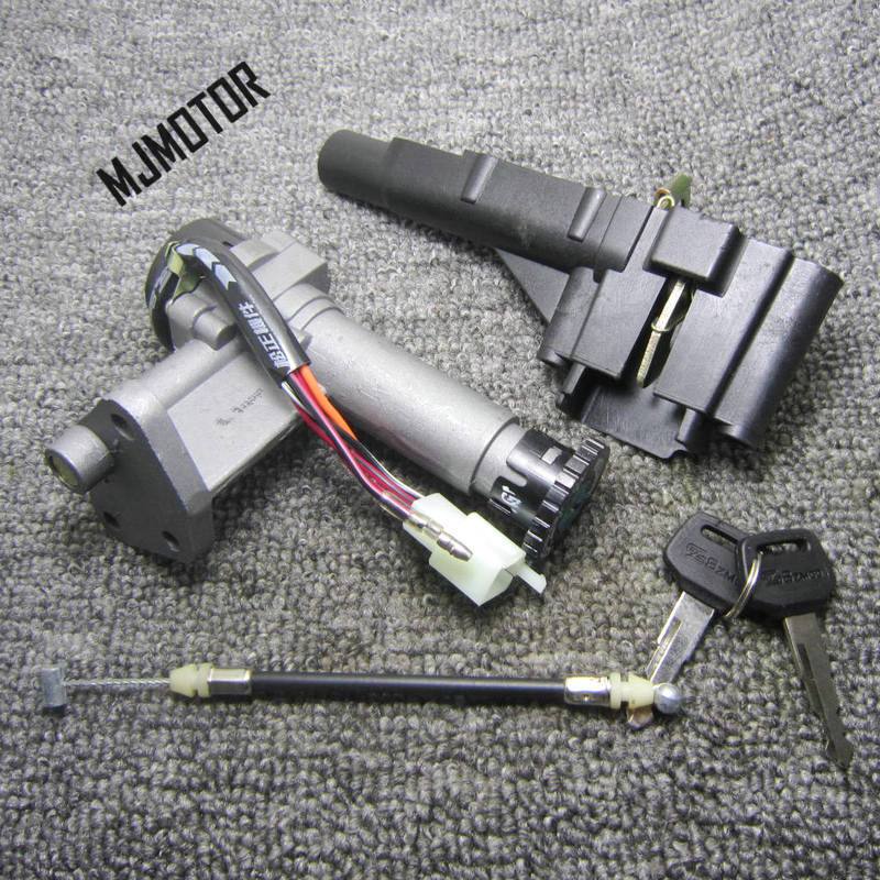 V100 Lock Ignition Key Switch Set Seat Lock Key kit For Chinese QJ ...