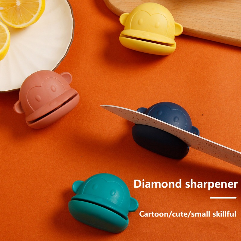 Sharpener Cute Cartoon Monkey Sharpener Knife Speed Anti-Skid Grinding ...