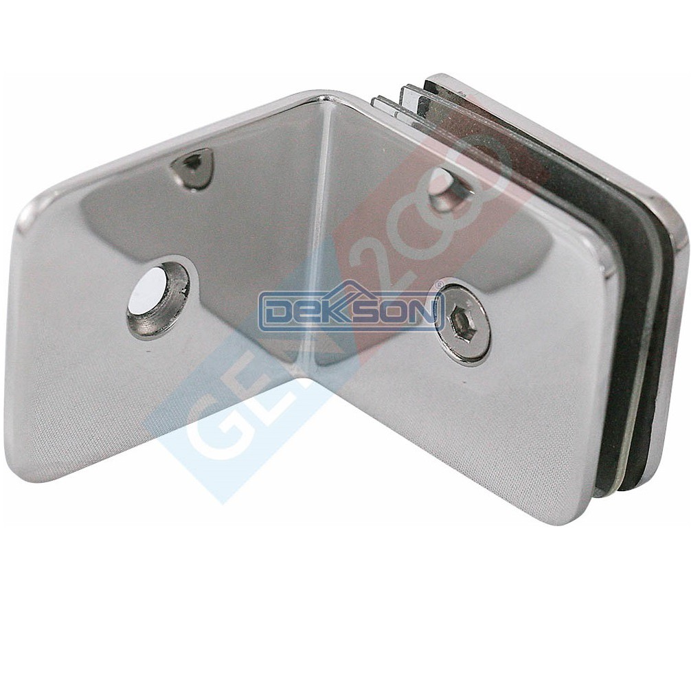 Glass Clip Connector Dekkson GC 018 GW Glass To Wall Dekson Glass ...
