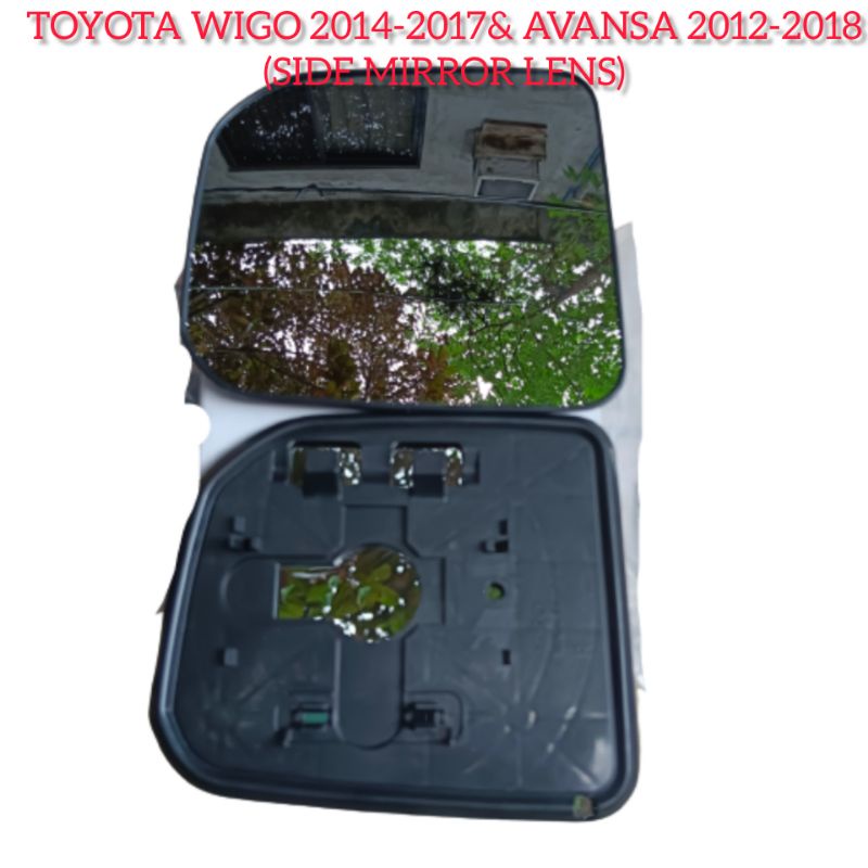 TOYOTA WIGO &AVANZA( SIDE MIRROR LENS) | Shopee Philippines