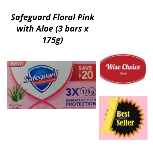 Safeguard Floral Pink with Aloe (3 bars x 175g) | Shopee Philippines