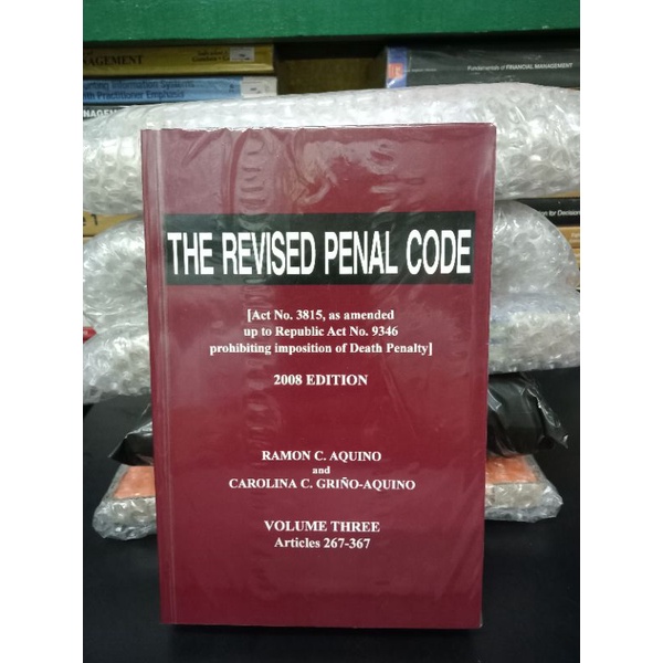 The Revised Penal Code Vol.3 | Shopee Philippines