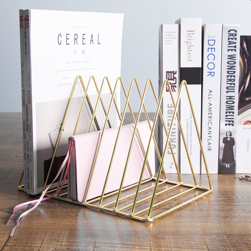 Decorative Book Racks Metal for Home Magazine Storage Book Display ...