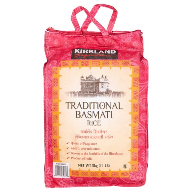 Kirkland Signature Traditional Basmati Rice 5 kg | Shopee Philippines