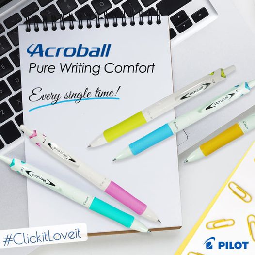 Pilot Acroball Pure White Pen (0.7mm) | Shopee Philippines