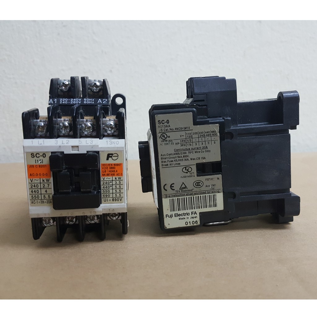 CLEARANCE USED FUJI Contactor SC-03 SC-0 SC-05 SC-4-0 SC-5-1 | Shopee Philippines
