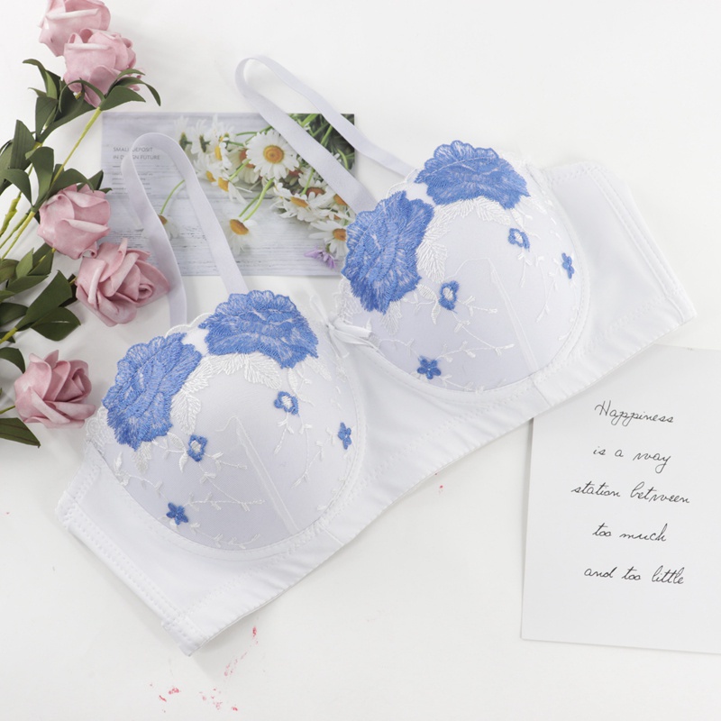 PARIFAIRY strapless bra plus size bra cup c half cup bra no foam ...