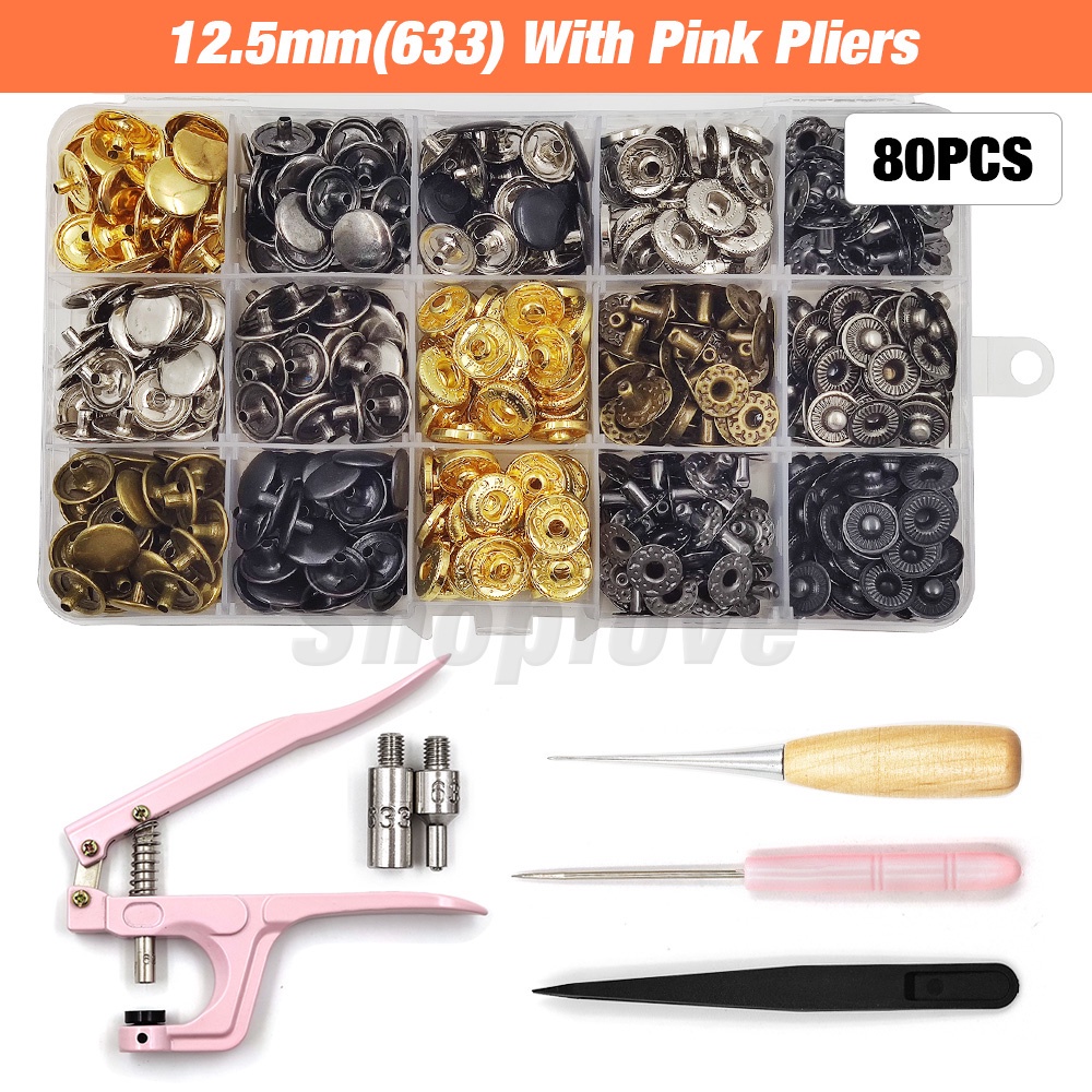 Alat Pasang Butang Besi Metal Snap Button Plier Mold Plier Hand Tool ...