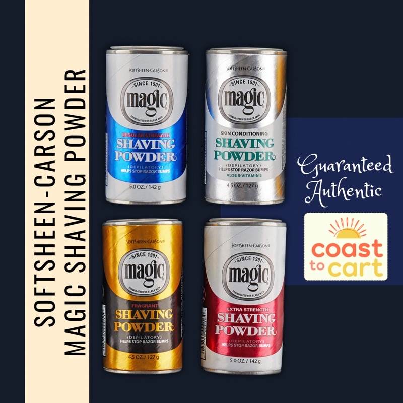 SoftSheen-Carson Magic Razorless Shaving Powder, Regular Strength, With ...