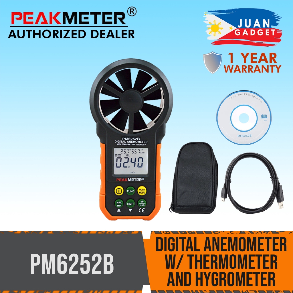 Peakmeter PM6252B Digital Anemometer | Shopee Philippines